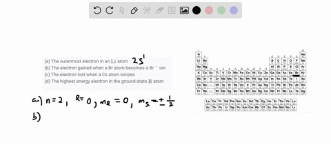 SOLVED:Write a full set of possible quantum numbers for each of the ...