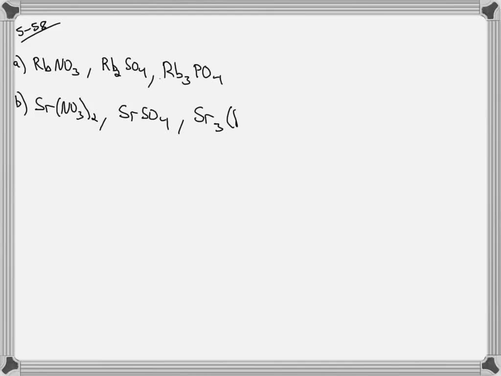 SOLVED:Write formulas for the compounds formed from the element on the left and each polyatomic ...
