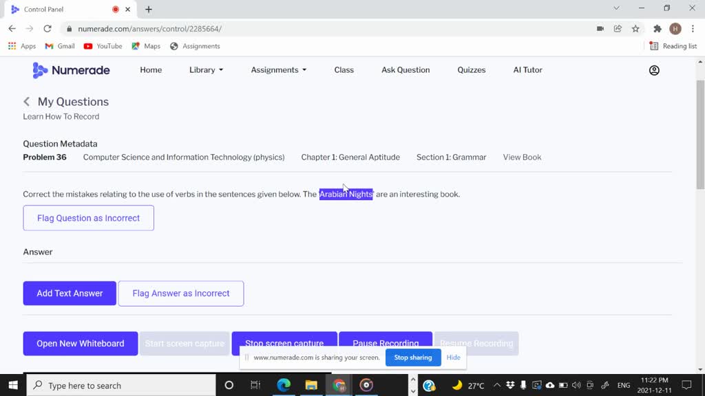 ⏩SOLVED:Correct the mistakes relating to the use of verbs in the… | Numerade