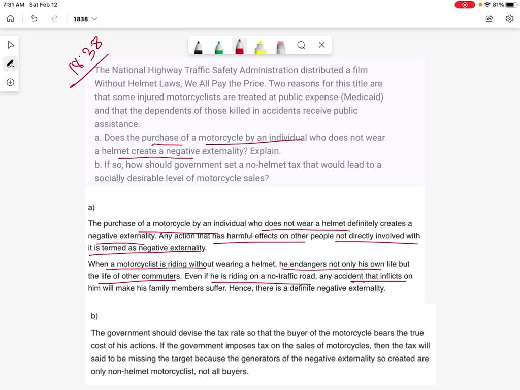 SOLVED:The National Highway Traffic Safety Administration distributed a ...