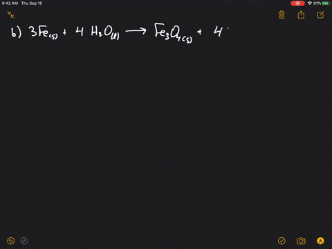 SOLVED:Determine all possible mole ratios for the following balanced ...