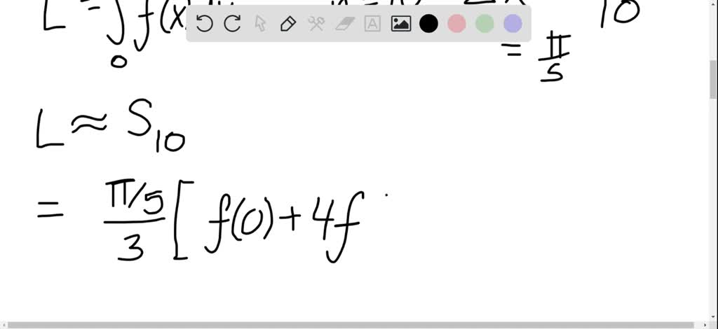 Solved33 34 Use Simpsons Rule With N10 To Estimate The Arc Length Of The Curve Compare Your 