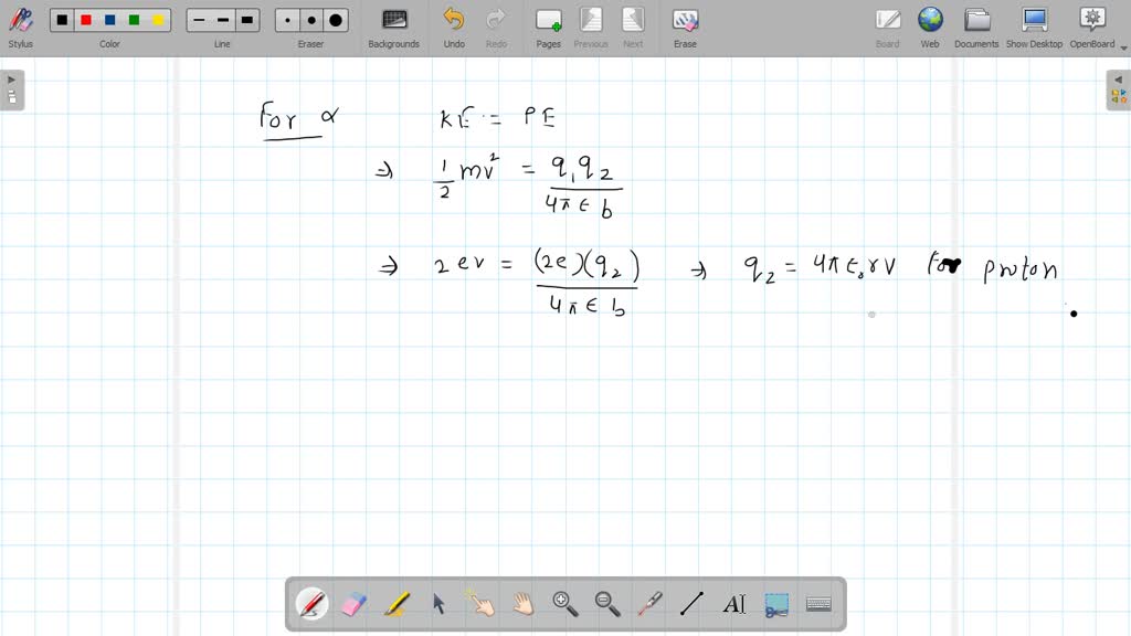 SOLVED:An α-particle accelerated through V volt is fired towards a nucleus. Its distance of ...