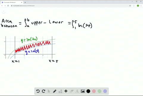 SOLVED:Find the area of the "triangular" region in the first quadrant ...