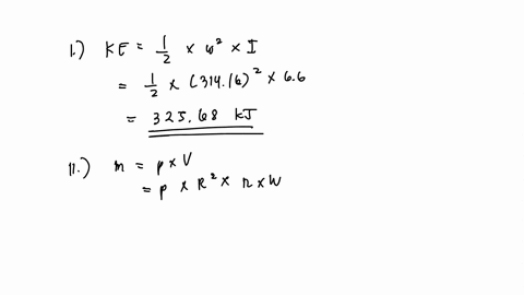 SOLVED:A disk-shaped flywheel, of uniform density ρ, outer radius R ...