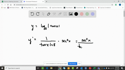 SOLVED:Derivatives of logarithmic functions Calculate the derivative of the following functions ...