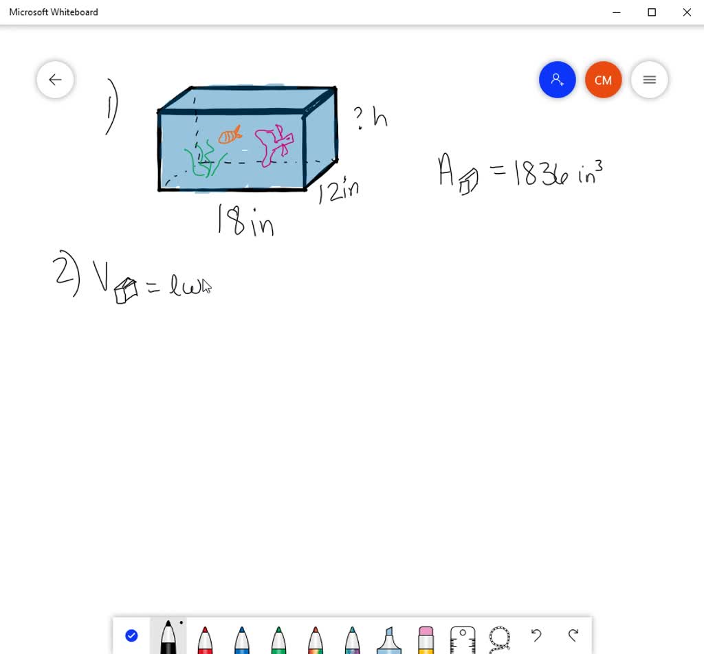 SOLVED: 'An aquarium shaped like rectangular prism has and height of 18 ...