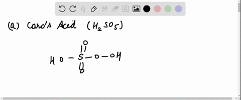 SOLVED:The oxidation states of S-atoms in Caro's and Marshell's acids ...