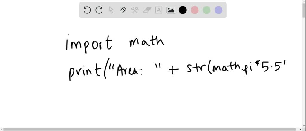 SOLVED:(Area and perimeter of a circle) Write a program that displays ...