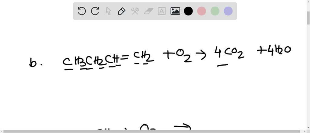 SOLVED:Complete and balance each hydrocarbon combustion reaction. a ...