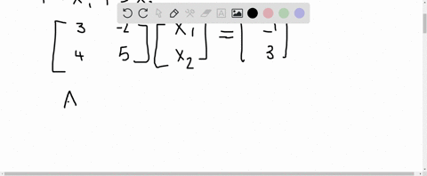 SOLVED:Use the method of Example 8 to find the unique solution of the given linear system. 3 x1 ...