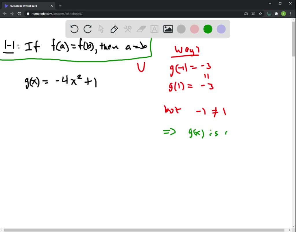 SOLVED Determine Whether Or Not The Function Determined By The Given