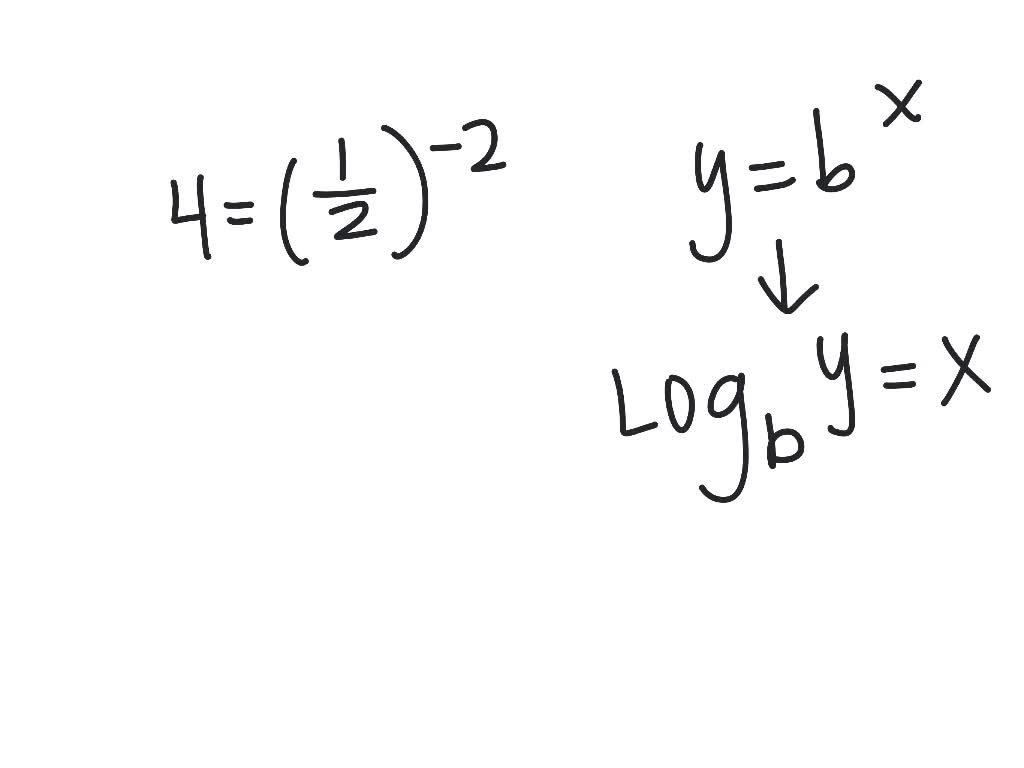 SOLVED Write The Logarithmic Equation In Exponent 