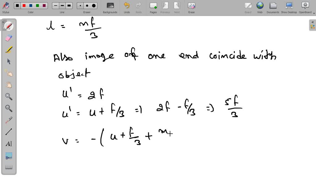 A thin rod of length f / 3 is placed along the optic axis of a concave ...