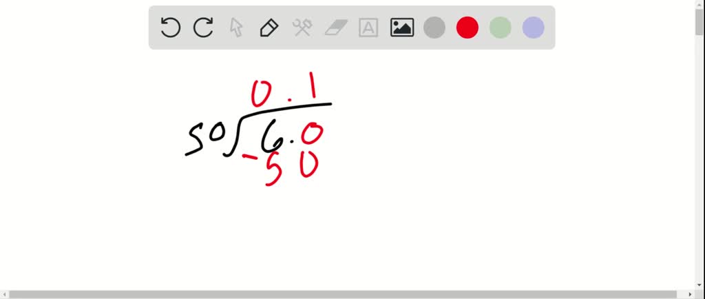 ⏩SOLVED:Divide. 6 ÷50 | Numerade