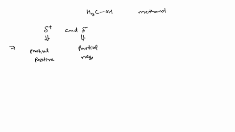 SOLVED:Use the symbols δ^+and δ^-to show the direction of the polarity ...