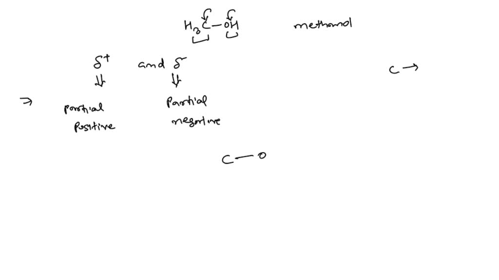 SOLVED:Use the symbols δ^+and δ^-to show the direction of the polarity ...