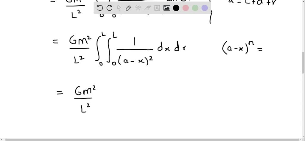 SOLVED:A uniform rod of mass M and length 2 a lies along the interval ...