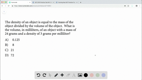 Sat practice test # 4 | Numerade