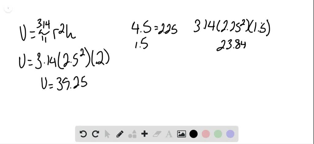 solved-geometry-the-height-of-a-cylinder-is-2-ft-the-diameter-of-the-base-is-5-ft-each