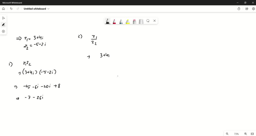 SOLVED:Use the definition of equality of complex numbers to find all values of z satisfying the ...