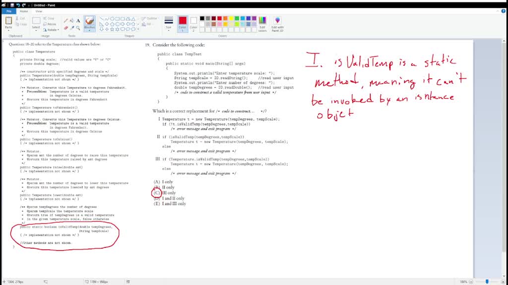 ⏩SOLVED:Refer to the Temperature class shown below:Consider the… | Numerade