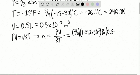 SOLVED:The conditions of standard temperature and pressure (STP) are a ...