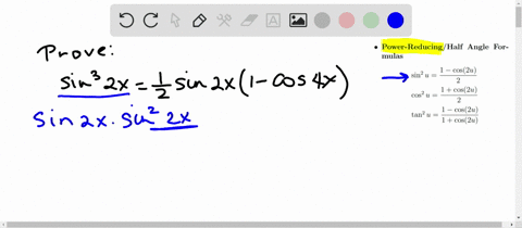 SOLVED:In Exercises 39–42, use the power-reducing identities to prove ...