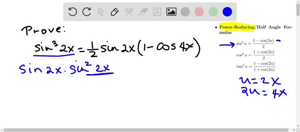 SOLVED:In Exercises 39–42, use the power-reducing identities to prove ...