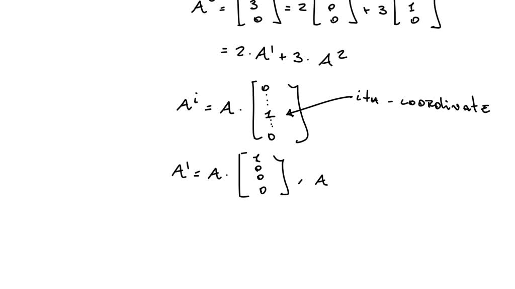 SOLVED:Find a redundant column vector of the given matrix A, and write it as a linear ...