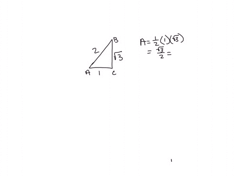 Find the area of each triangle using the formula 𝒜=(1)/(2) b h, and ...