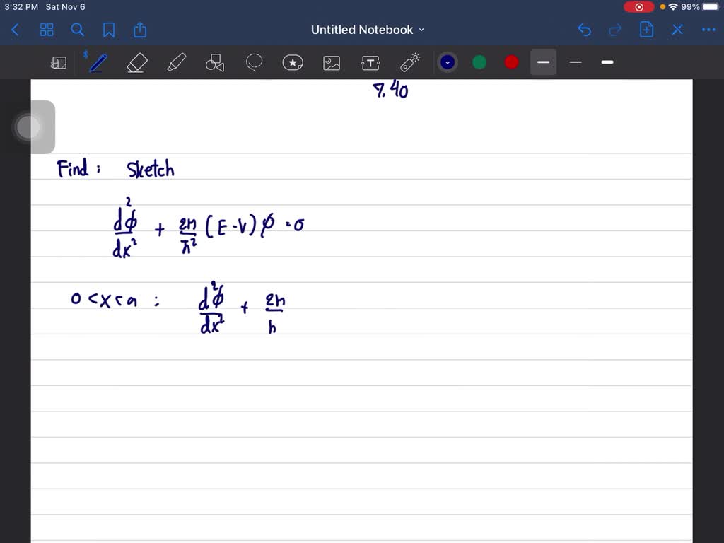 SOLVED:- Consider the potential well shown in Fig. 7.28(a). Sketch the ...