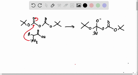 SOLVED: Show the mechanism for formation of a Boc derivative by ...