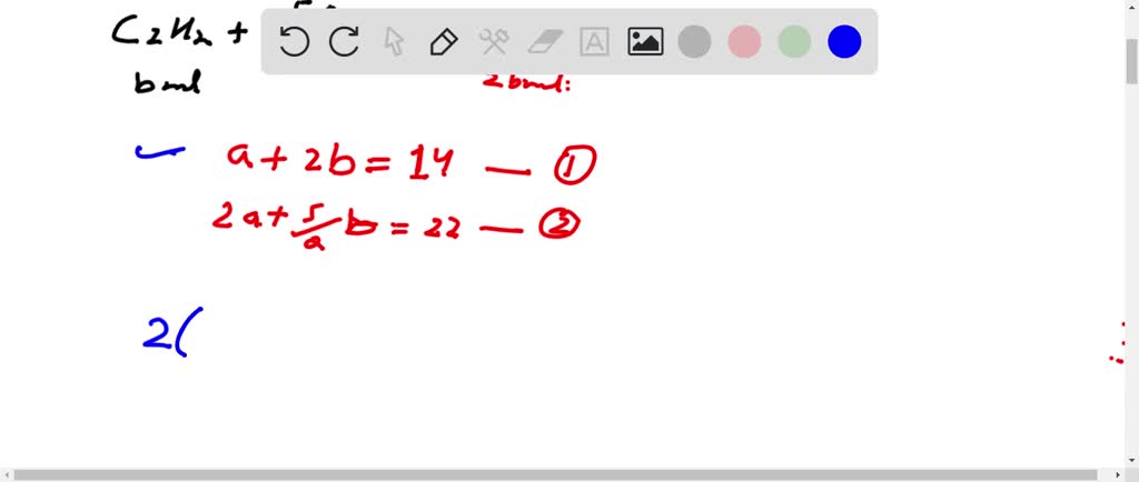 SOLVED:A mixture of marsh gas (CH4) and acetylene requires 22 mL of ...