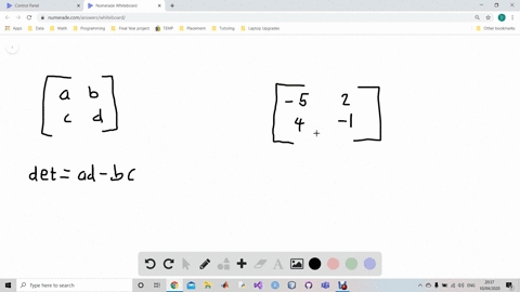 ⏩SOLVED:Determine whether each matrix is invertible by finding the… | Numerade