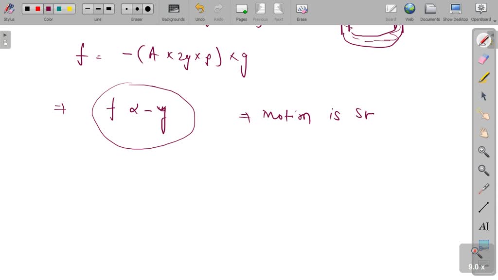 SOLVED:Motion of an oscillating liquid column in an U-tube is (A ...