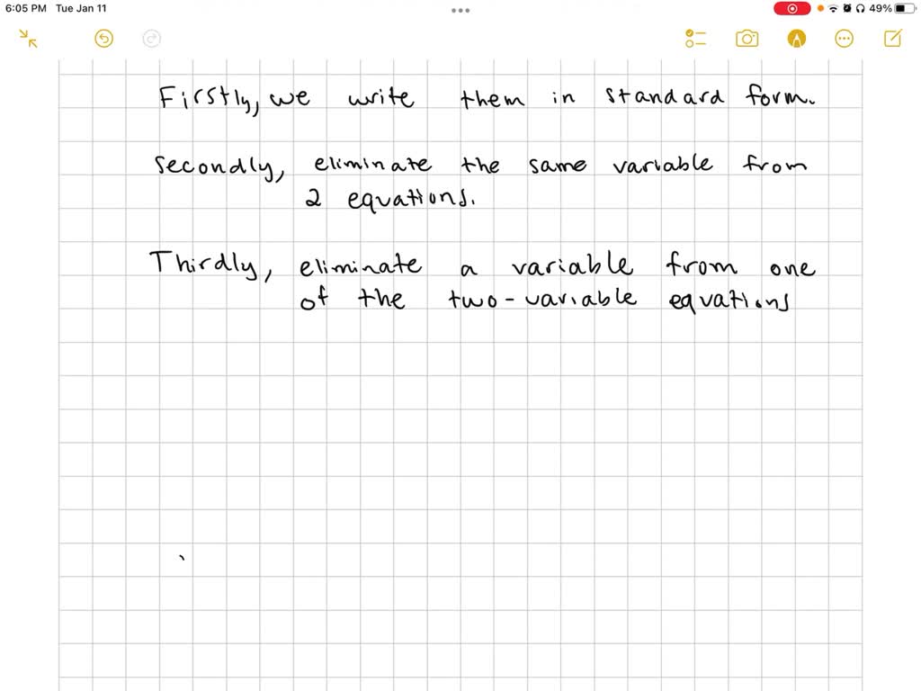 SOLVED:Explain the procedure presented in this section to solve a system of linear equations in ...