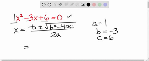 SOLVED:Use the quadratic formula to solve each equation. (All solutions ...