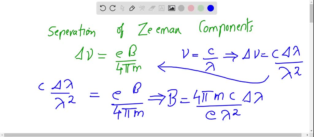 Find the minimum magnetic field needed for the Zeeman effect to be ...