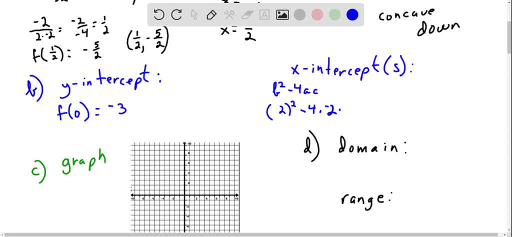 SOLVED:(a) find the vertex and the axis of symmetry of each quadratic ...