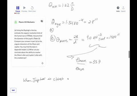 SOLVED:A telescope has a square aperture of side 2 a, with edges horizontal and vertical ...