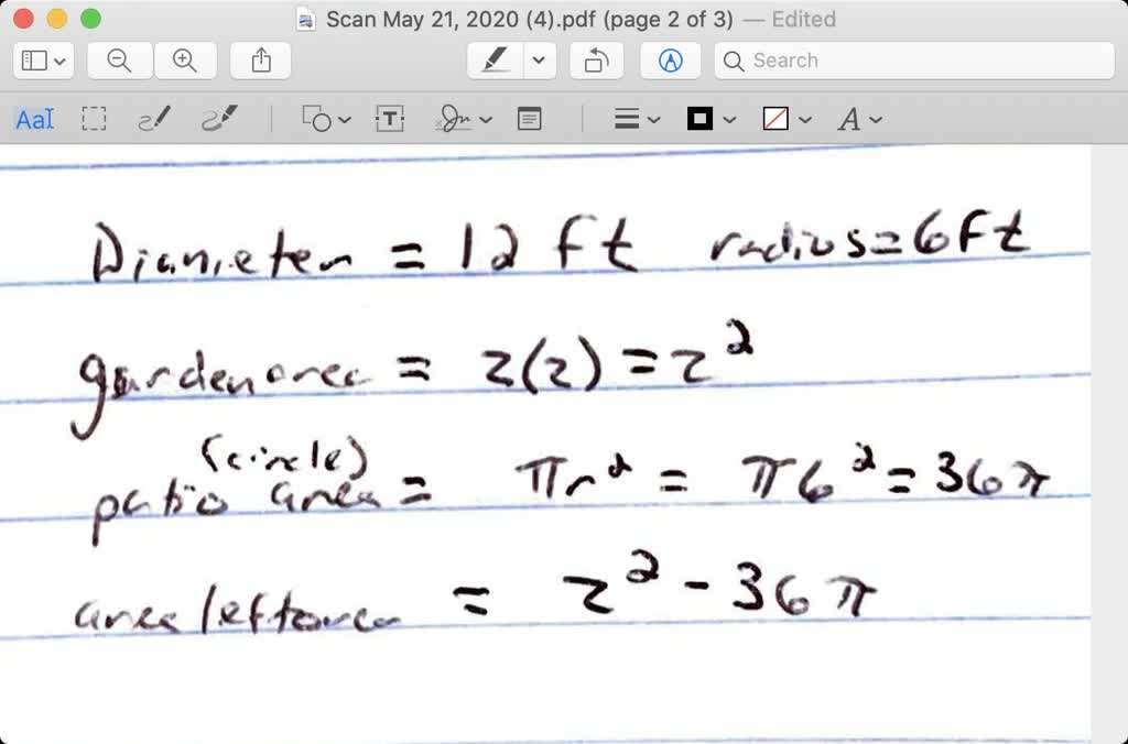SOLVED:Find a polynomial for the shaded area of each figure. A 12 -ft ...