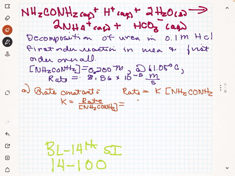 SOLVED:Urea dissolved in aqueous solution is degraded to ammonia and ...