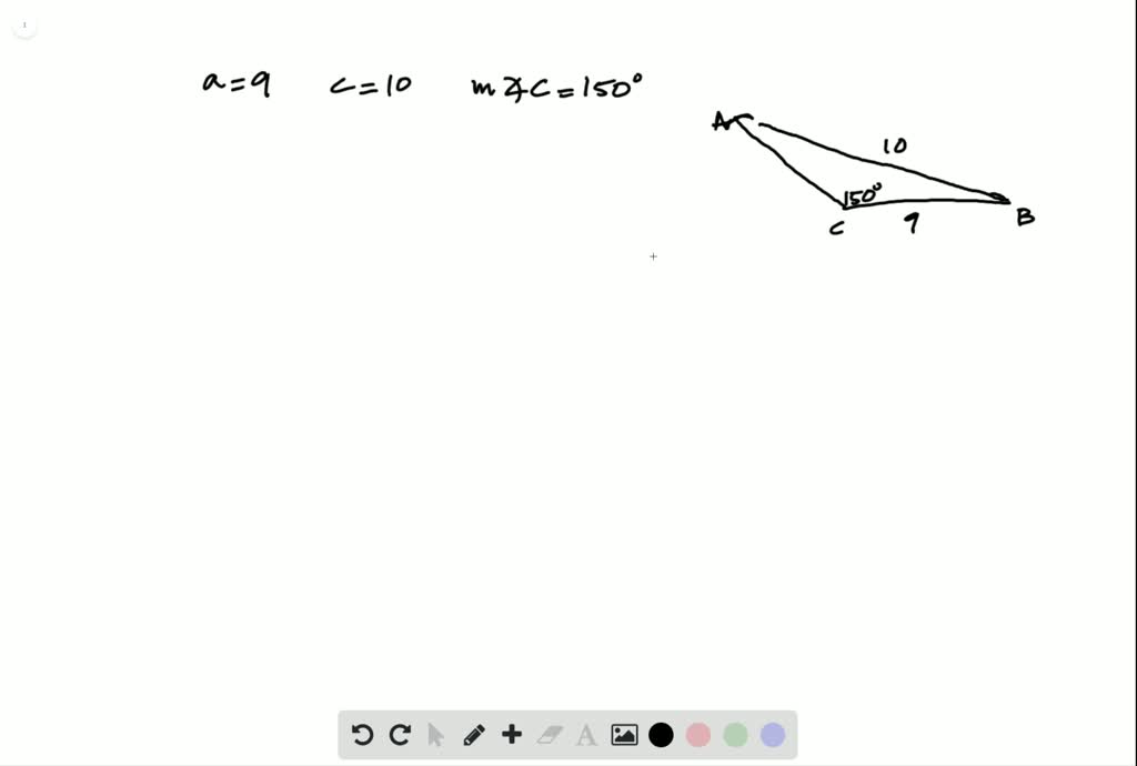In 3-14 : a. Determine the number of possible triangles for each set of ...