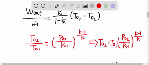 SOLVED:Products of combustion enter a gas turbine with a stagnation ...