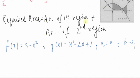 SOLVED:Find the area of the shaded region. (We suggest you use ...