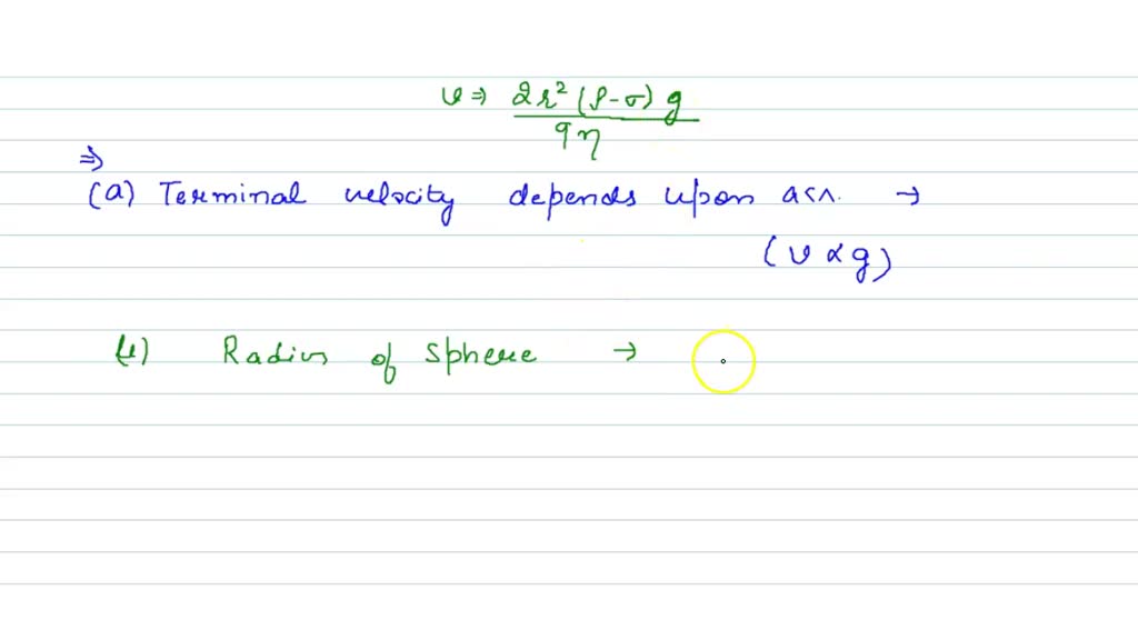 SOLVED:A body is falling in viscous medium. The terminal velocity ...