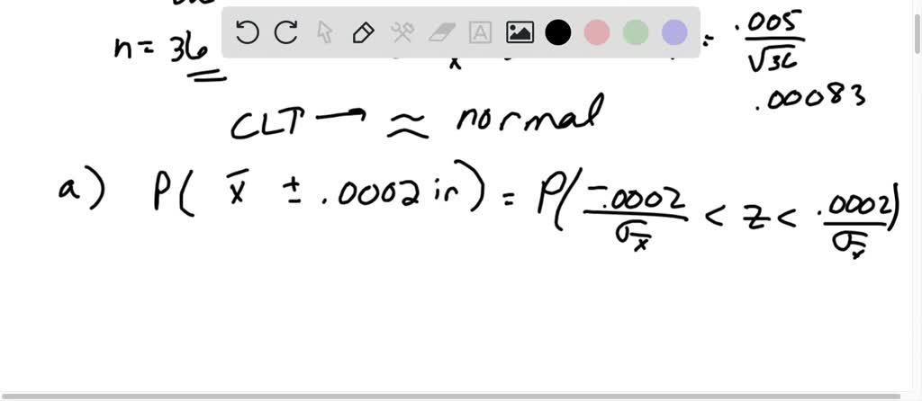 SOLVED:The diameter of bushings tumed out by a manufacturing process is a normally distributed ...