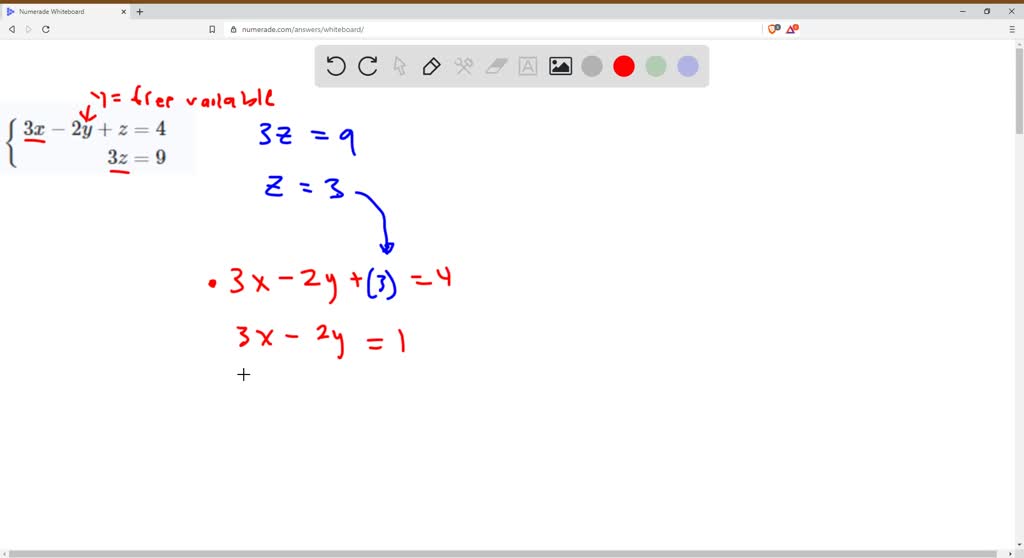 Solved The Systems Of Linear Equations Are In Upper Triangular Form Find All Solutions Of Each