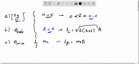 SOLVED:(a) Make a chart showing all possible sets of quantum numbers l ...